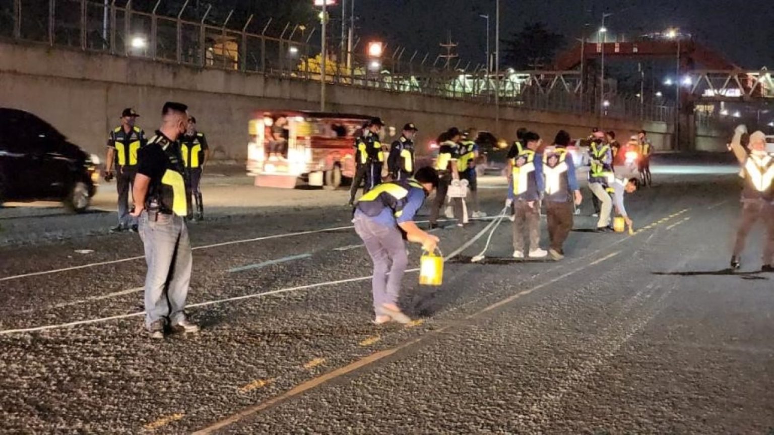 Exclusive PUV, bicycle, motorcycle lane already being marked along ...