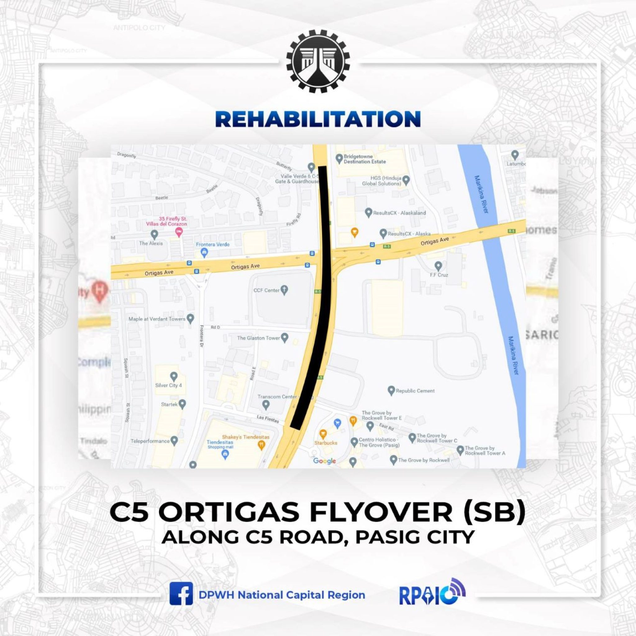 Inevitable traffic: Partial closure of C5-Ortigas and C5-Pasig ...