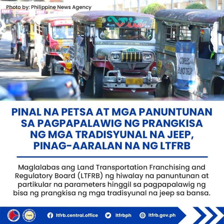 LTFRB carefully working on final provisions for extension of ...