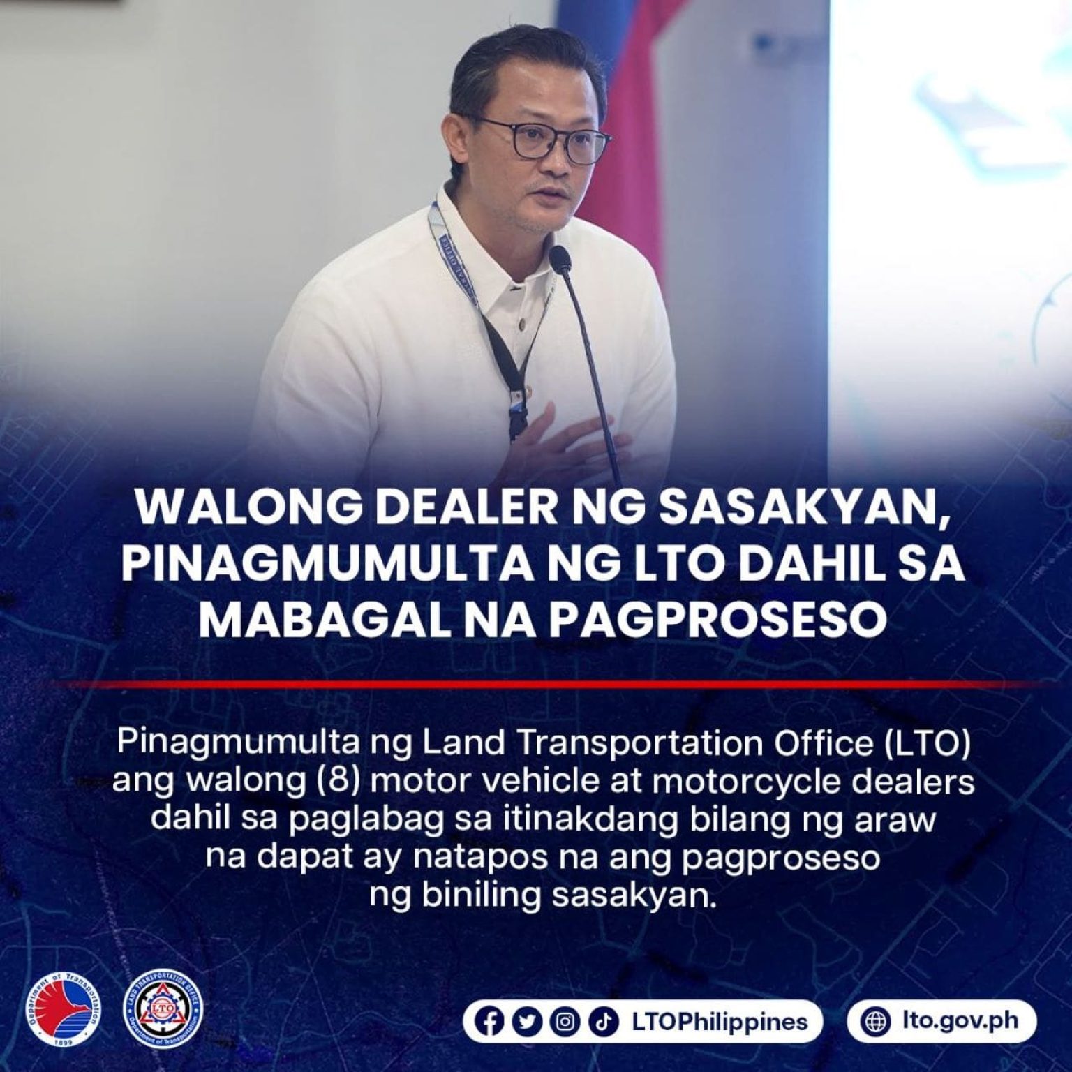 Fines will be collected! LTO penalizes 8 dealerships for breaking motor ...