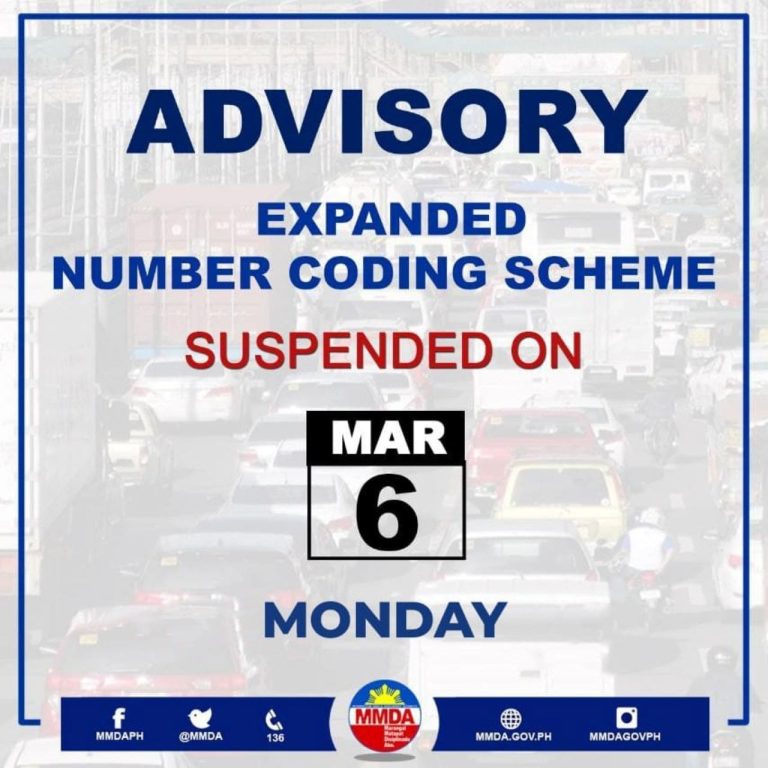 MMDA Coding suspended today, March 6 - YugaAuto: Automotive News ...
