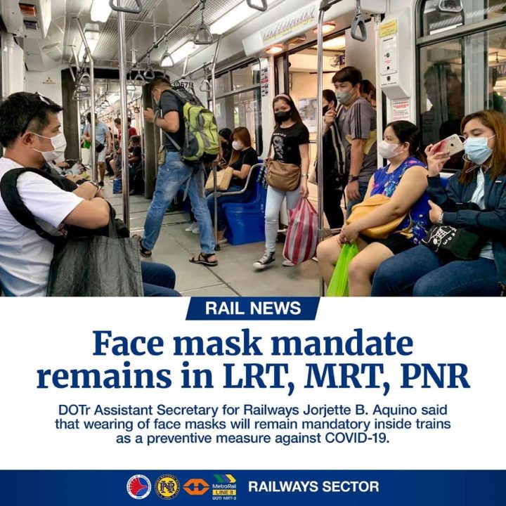 A Quick DOTr Reminder That The Strict Face Mask On Mandate Remains In ...