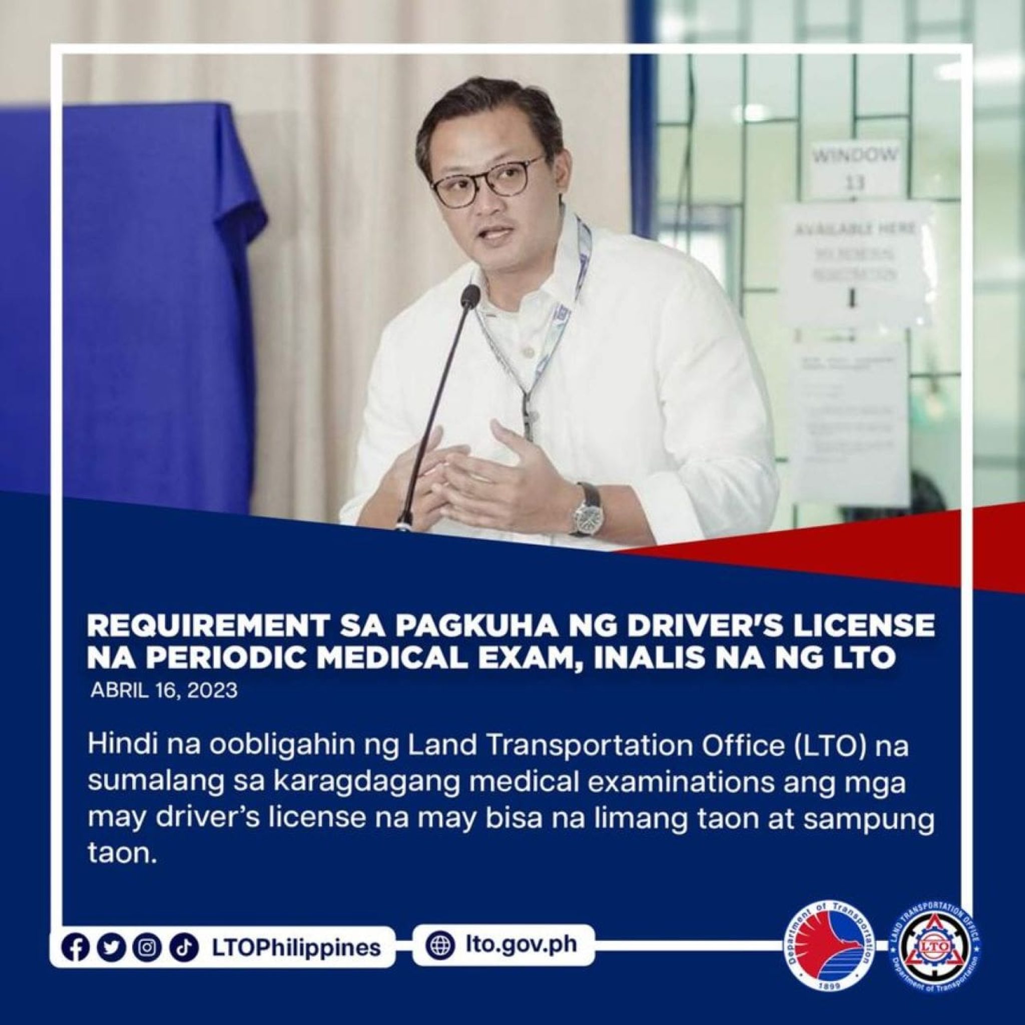 New LTO ruling: Periodic Medical Exam no longer required for 5/10-year ...