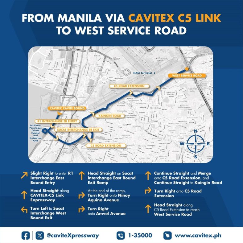 CAVITEX C5 Link Sucat Interchange now open and toll-free for the next ...