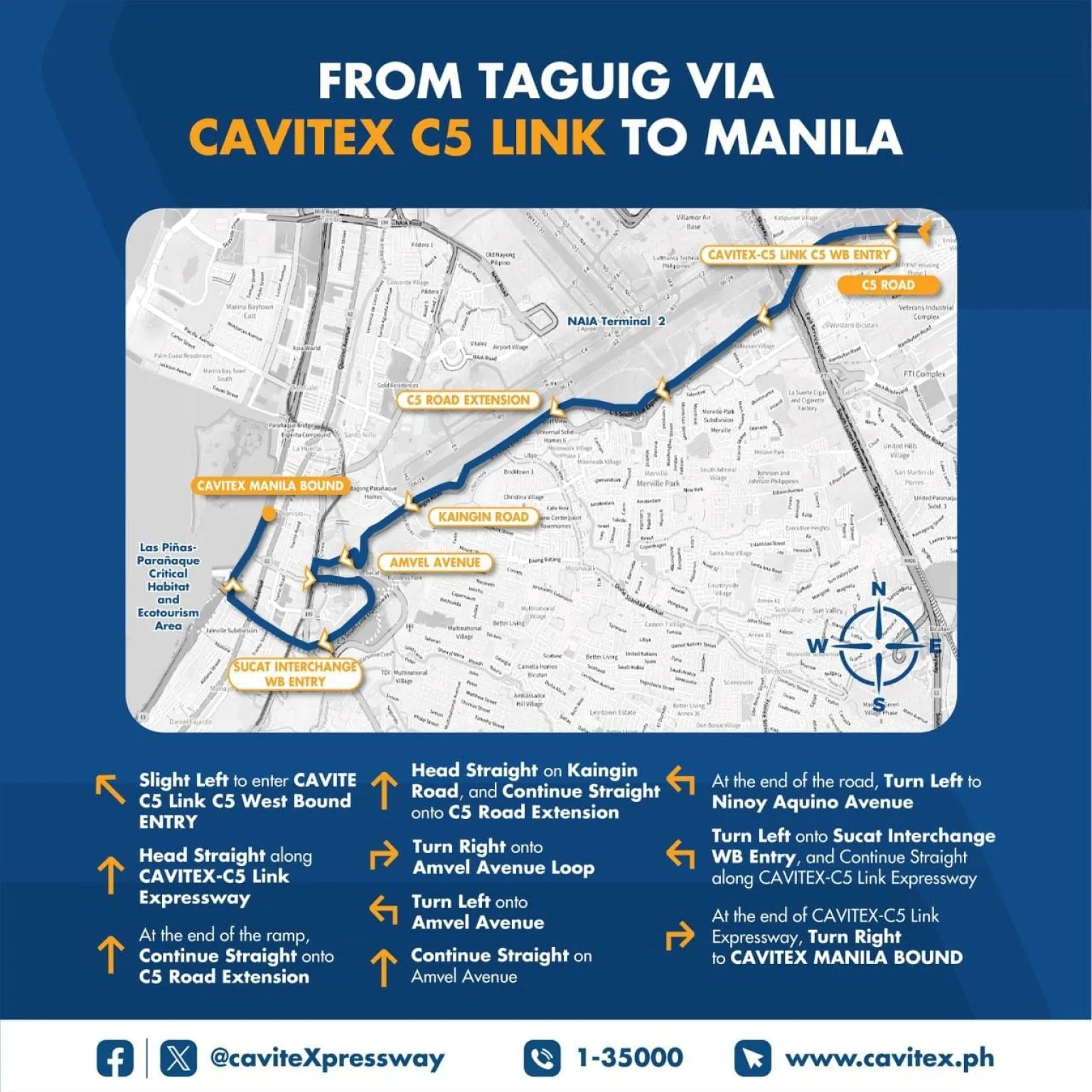 CAVITEX C5 Link Sucat Interchange now open and toll-free for the next ...