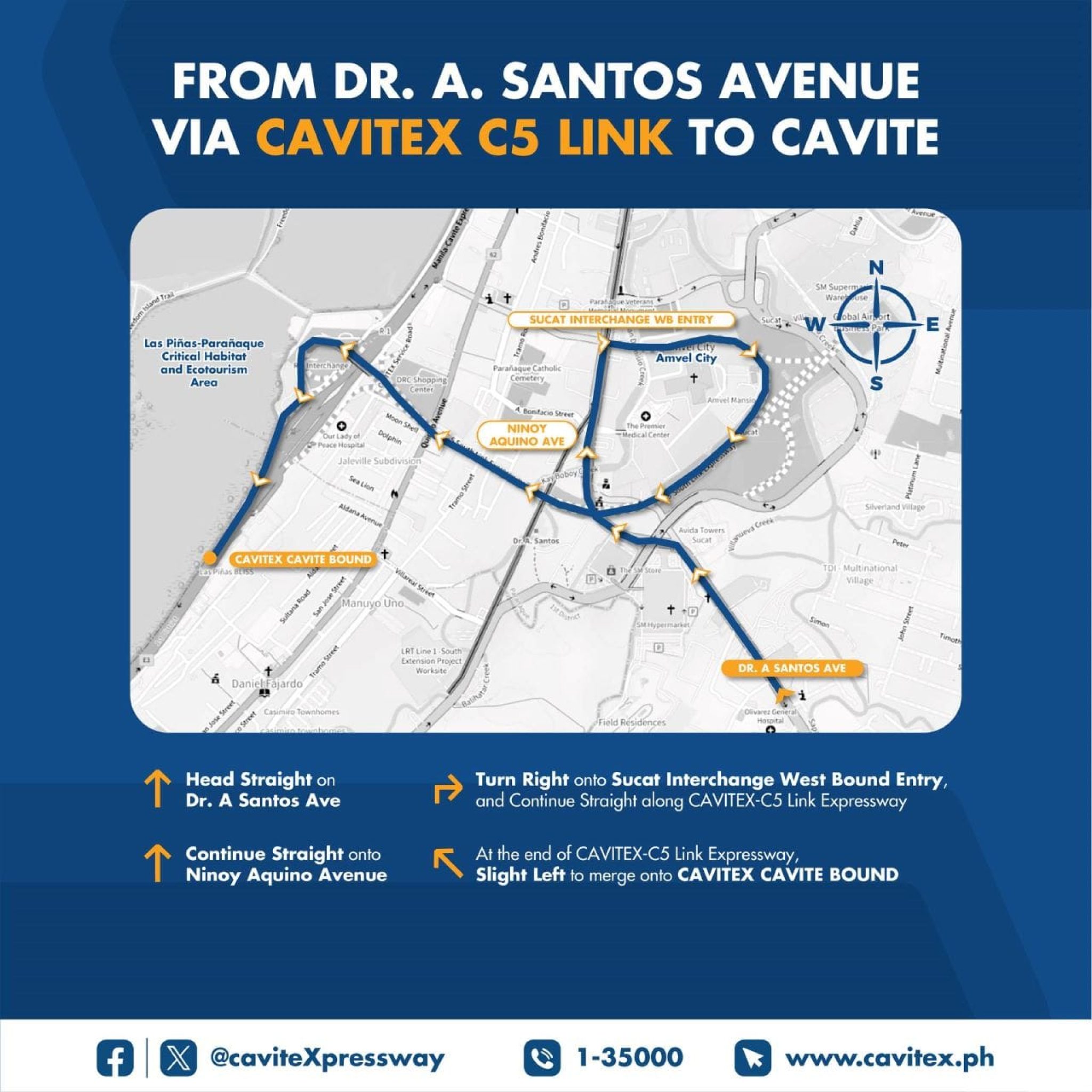 CAVITEX C5 Link Sucat Interchange now open and toll-free for the next ...