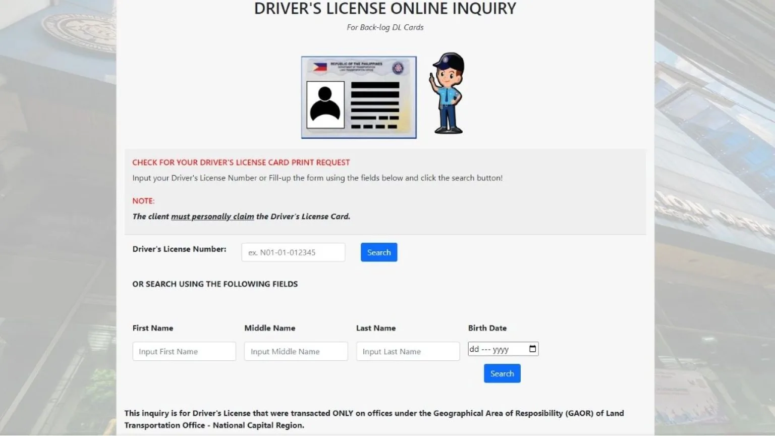 2 new online systems for Driver's License inquiries launched by LTO-NCR ...