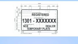Good news? Deadline for use of Temporary Plate, Improvised Plate is ...